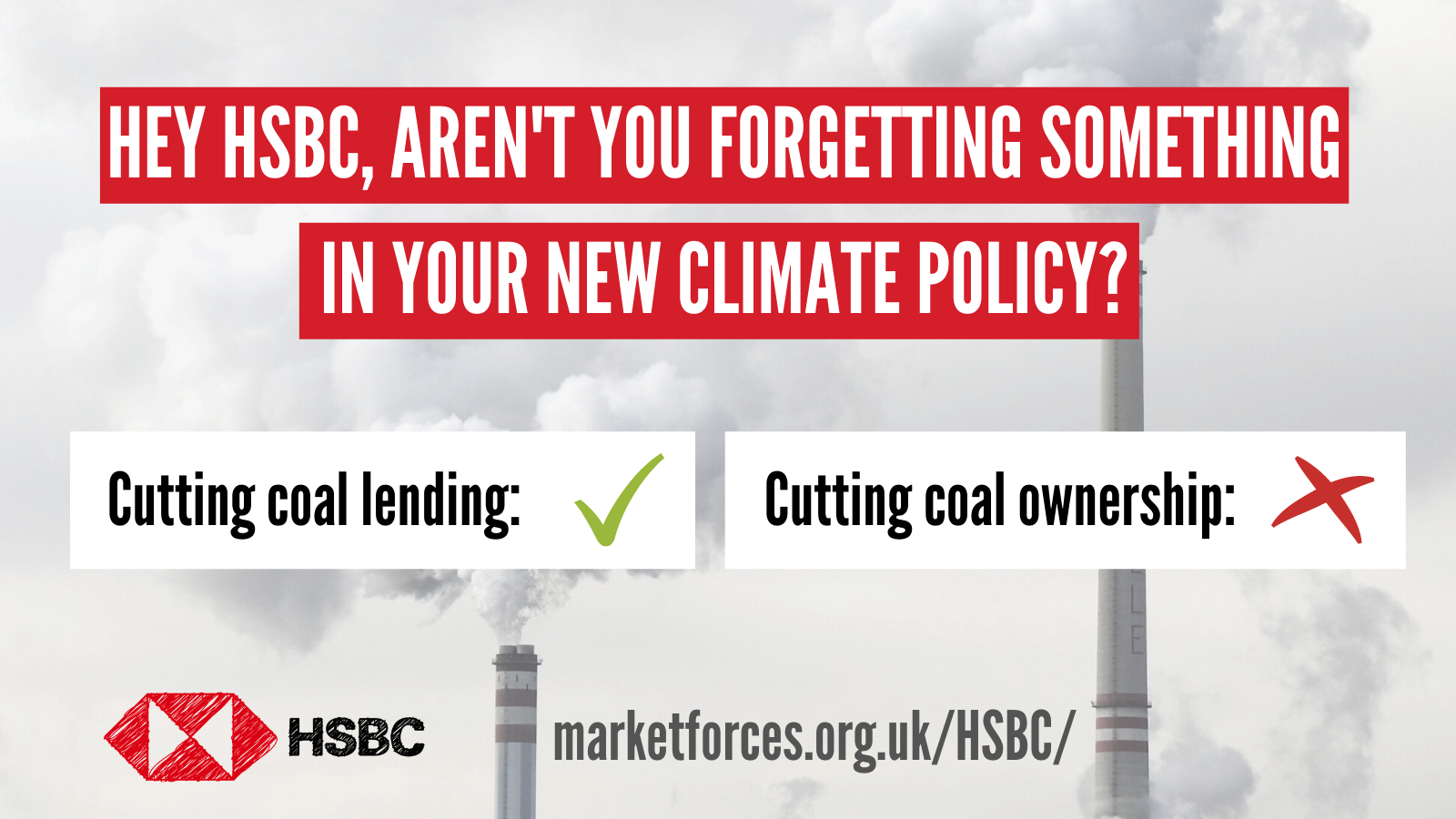 HSBC coal ownership study 2021 - Market Forces