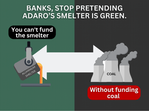 Banks can't fund Adaro's smelter without funding coal - Market Forces