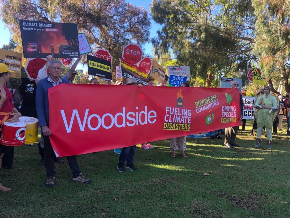 Chaos reigned at Woodside’s AGM as the company refused to address ...